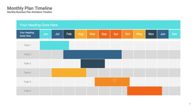 Best Monthly Plan Timelines Diagram PowerPoint (PPT) Template for 2022 ...
