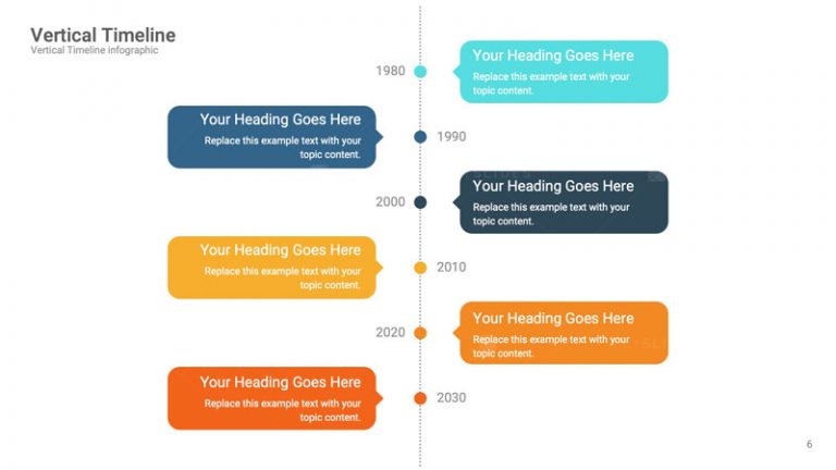 Best Vertical Timelines Diagram PowerPoint (PPT) Template for 2022 ...