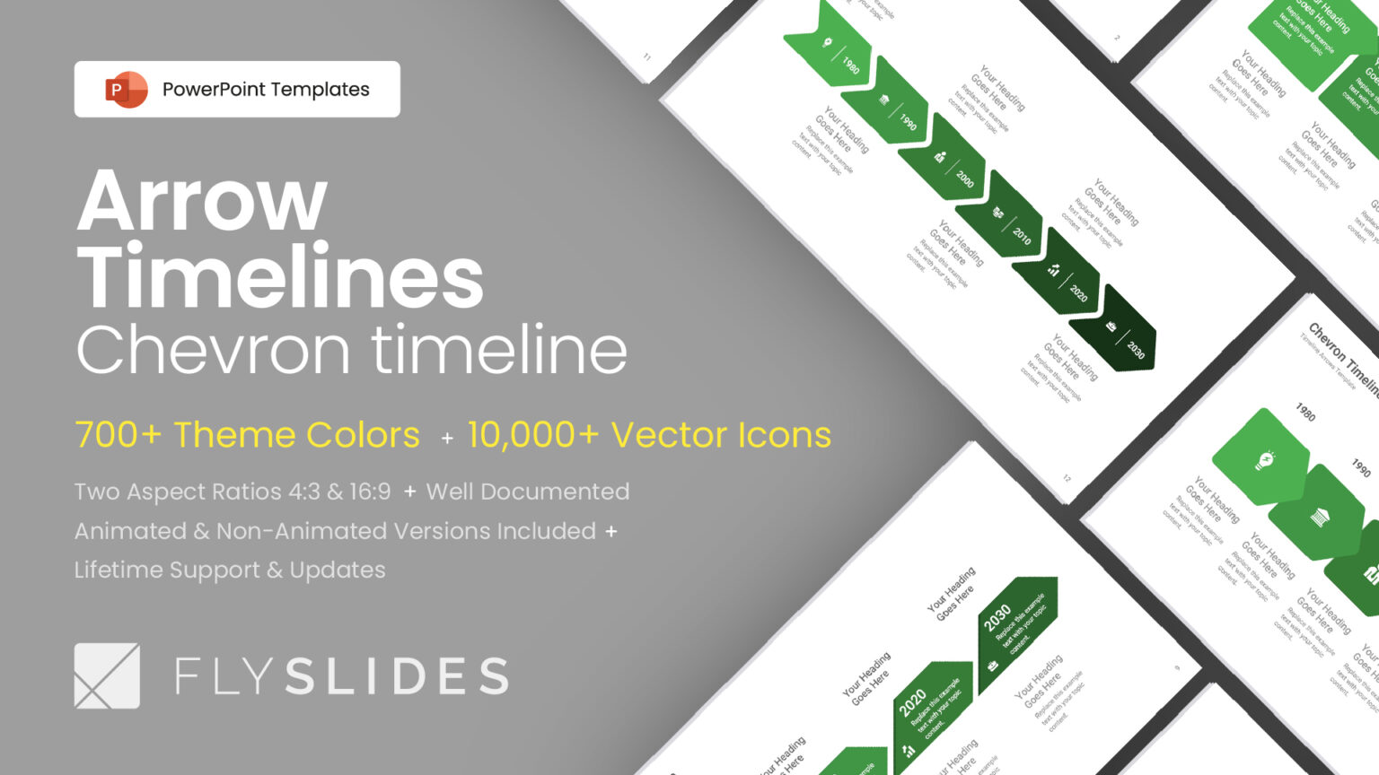 Best Arrow Timelines Diagram PowerPoint (PPT) Template for 2022 - FlySlides