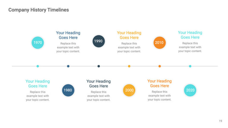 Best Company History Timelines Diagram Keynote Template for 2022 ...