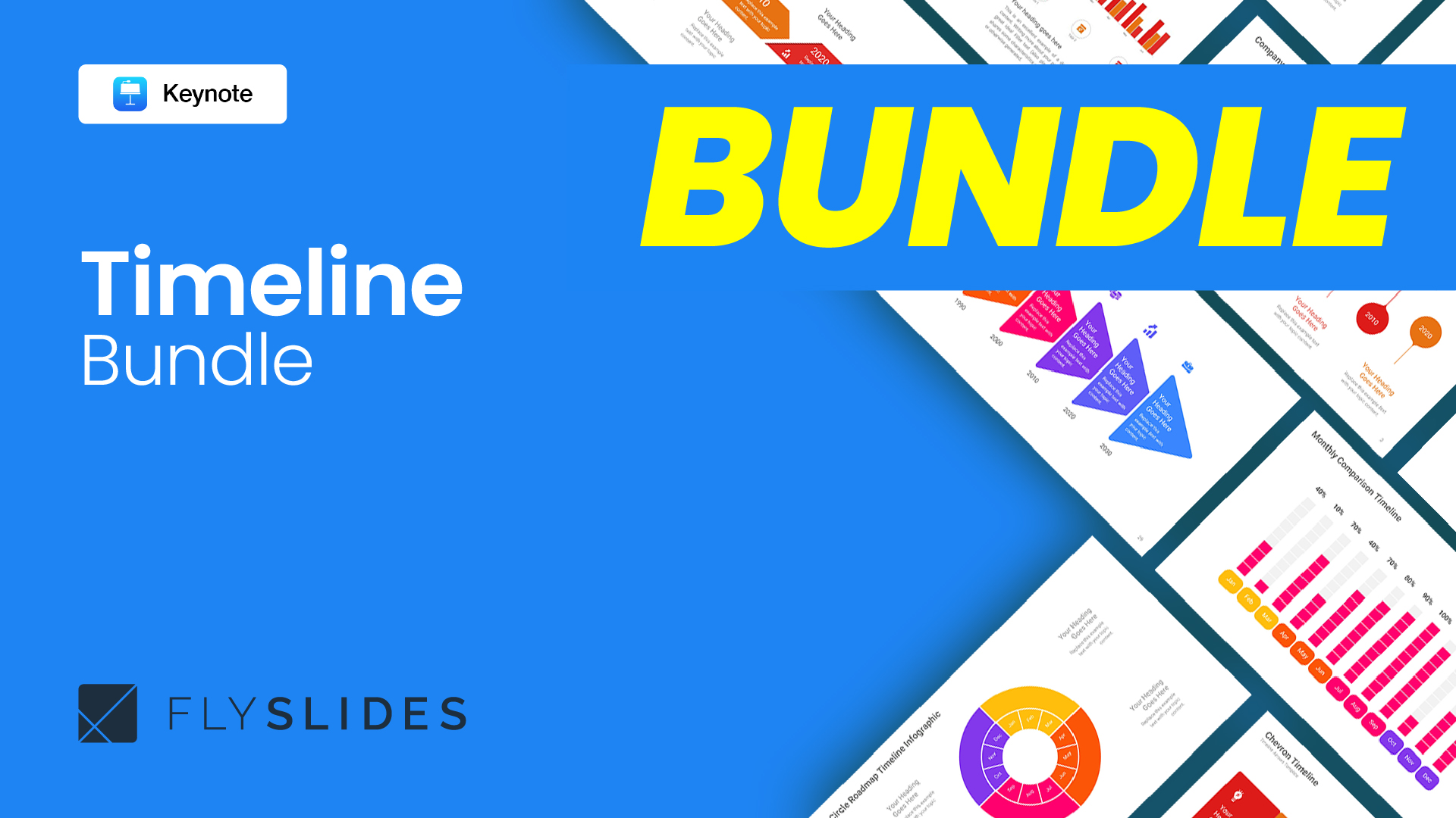 Best Vertical Timelines Diagram Keynote Template for 2022 - FlySlides